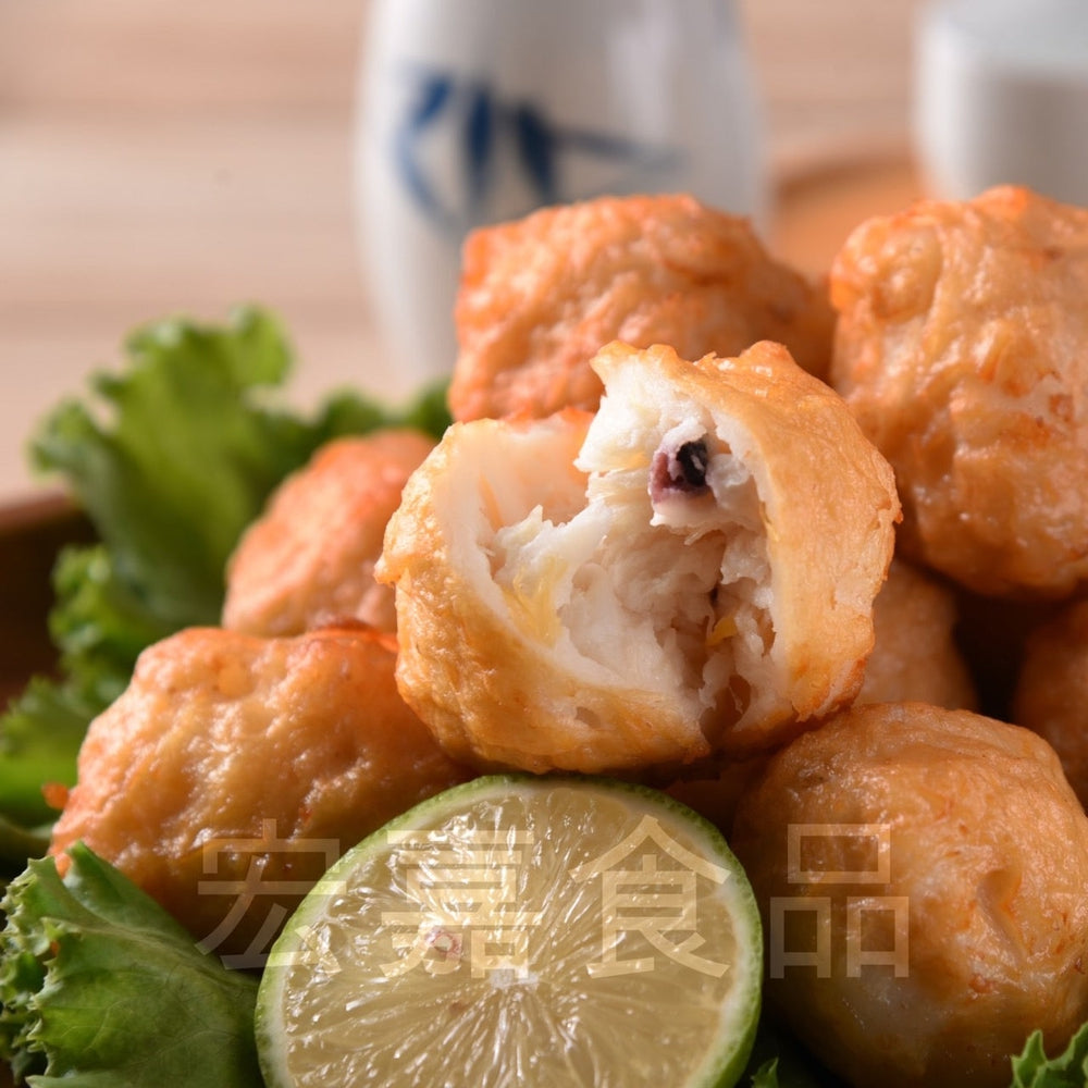 (HUNG CHIA) Cuttlefish & Scallop Balls [(宏嘉) 干貝花枝丸] | Formesa Frozen Food